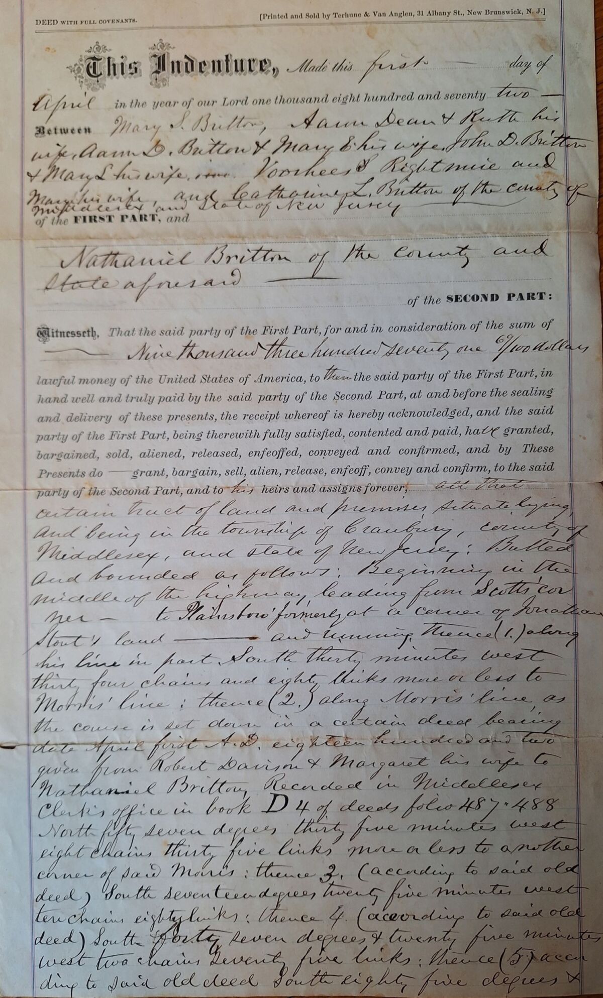 Finding Genealogical Clues in Deeds – Historic Wicoff House Museum