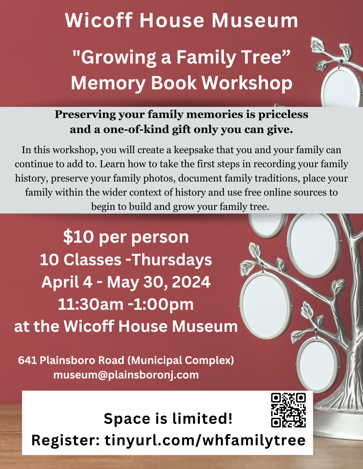 The Wicoff House Museum is offering a Family History class – Historic ...